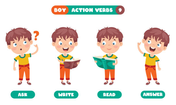 Action verbs Clipart Vector PNG , SVG, EPS, PSD, AI