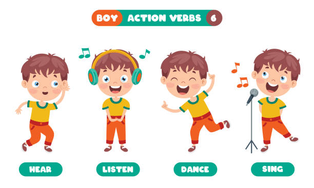 Action verbs Clipart Vector PNG , SVG, EPS, PSD, AI