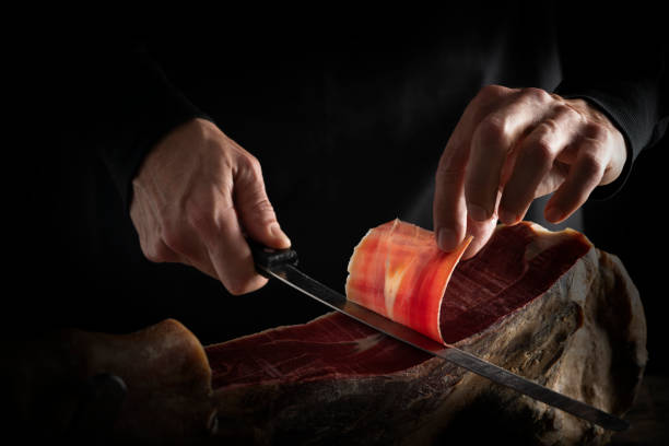Free Stock Photo of Professional cutter carving slices from a whole ...