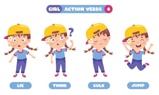 Action verbs Clipart Vector PNG , SVG, EPS, PSD, AI