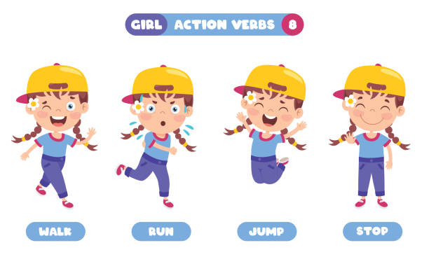 Action verbs Clipart Vector PNG , SVG, EPS, PSD, AI