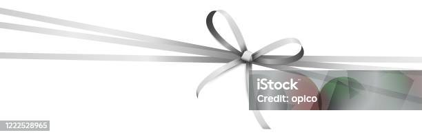 Silver Colored Ribbon Bow Stock Illustration - Download Image Now ... Silver Colored Ribbon Bow Stock Illustration - Download Image Now ...