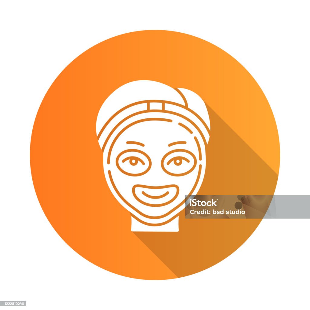 Ilustración De Cosmetología Naranja Diseño Plano Icono De Glifo De