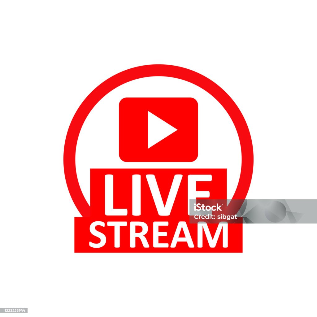 Tanda Live Stream Simbol Merah Tombol Streaming Langsung Penyiaran ... Tanda Live Stream Simbol Merah Tombol Streaming Langsung Penyiaran ...
