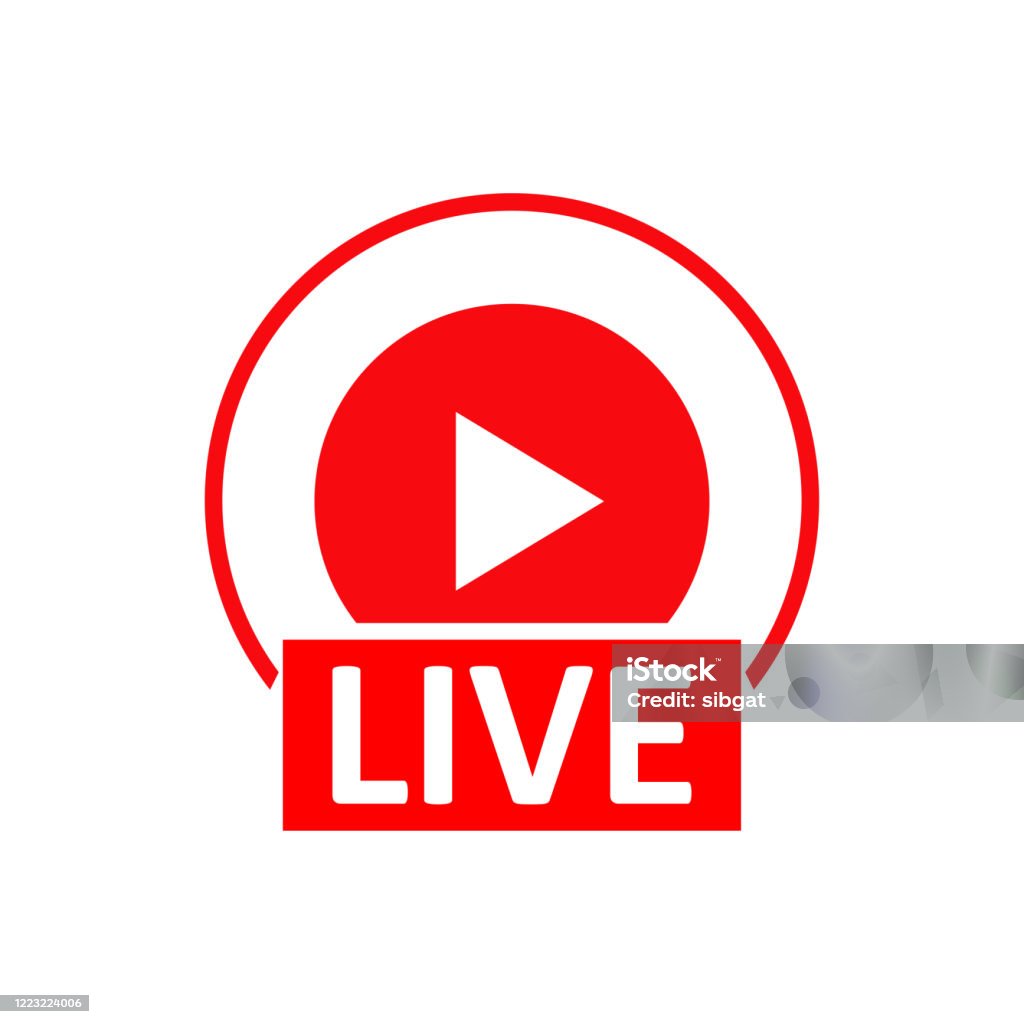 Tanda Live Stream Simbol Merah Tombol Streaming Langsung Penyiaran ... Tanda Live Stream Simbol Merah Tombol Streaming Langsung Penyiaran ...