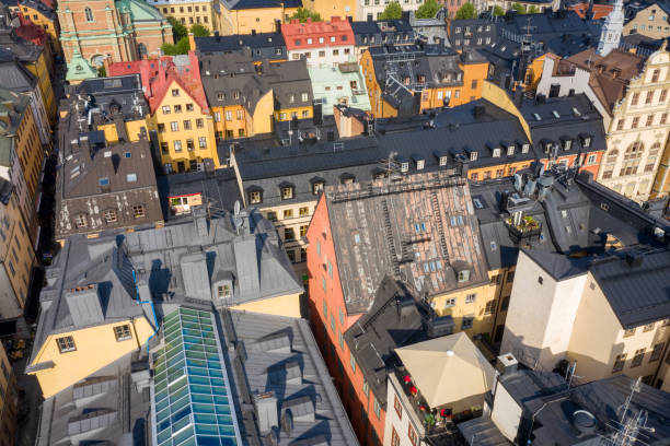 Free picture: Rooftops of the old town at dawn