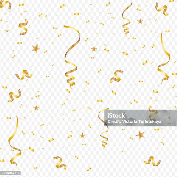 Confettis Vectoriels Illustration Festive Popper De Partie Isolé Sur Le