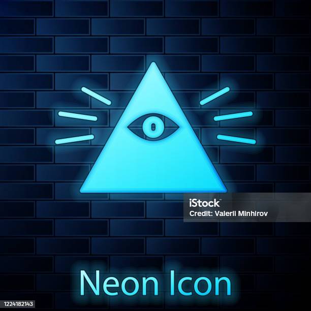 Cahaya Neon Masons Simbol Semuamelihat Mata Tuhan Ikon Terisolasi Pada ... Cahaya Neon Masons Simbol Semuamelihat Mata Tuhan Ikon Terisolasi Pada ...