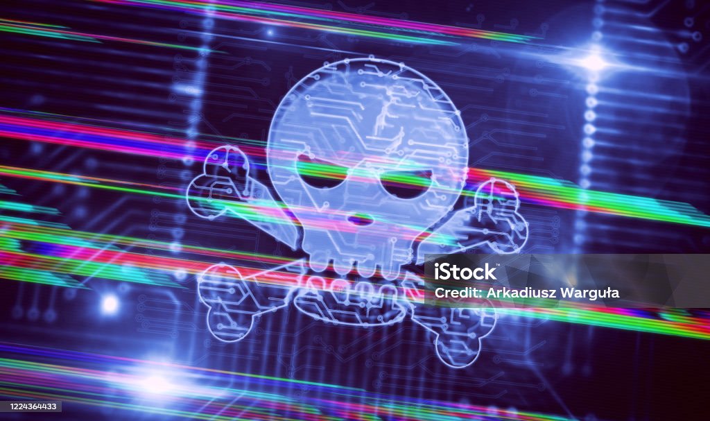 Processor Factory With Laser Burning Of Cyber Crime And Skull Symbols ... Processor Factory With Laser Burning Of Cyber Crime And Skull Symbols ...
