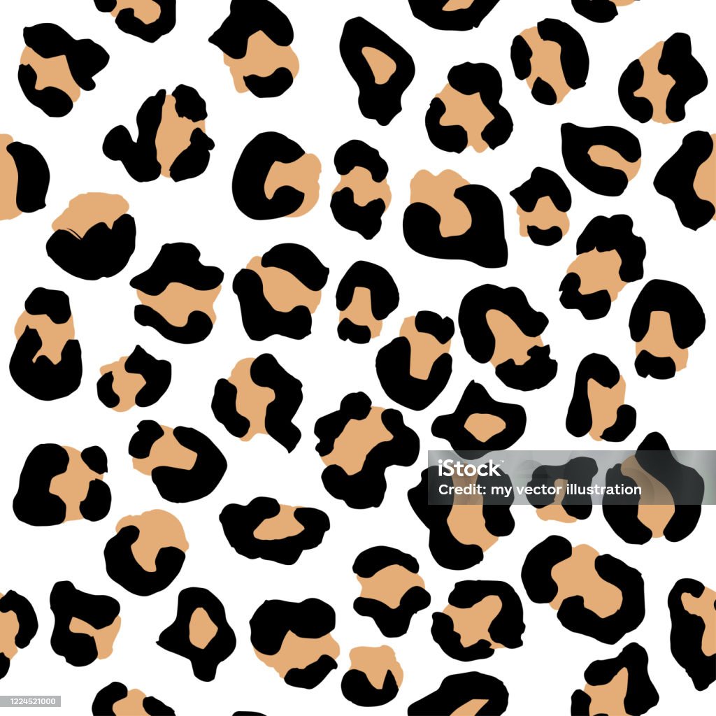 Ilustración De Patrón Sin Costuras Leopard Impresión Vectorial De