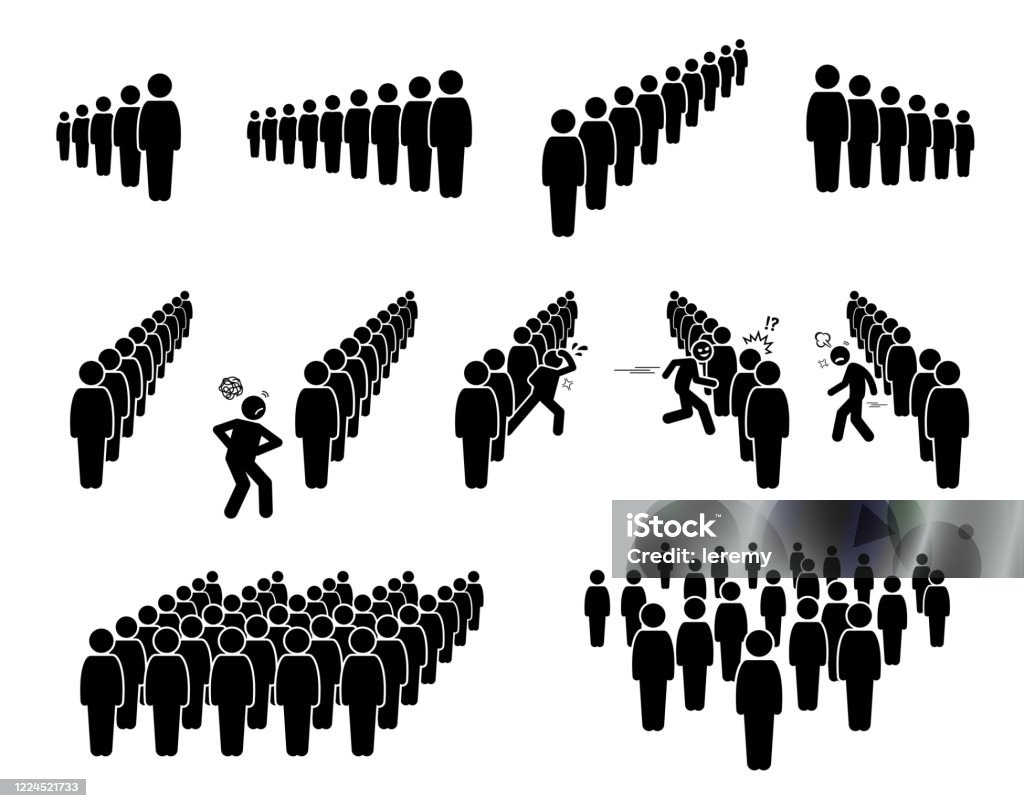 Les Gens Font La Queue Et Font La Queue Vecteurs libres de droits et ... Les Gens Font La Queue Et Font La Queue Vecteurs libres de droits et ...