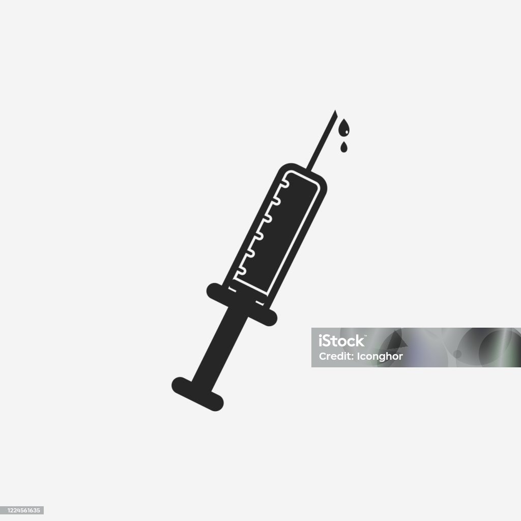 Icône De Seringue Dinjection Médicale Illustration De Symbole Eps