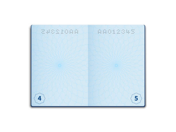 Open Passport Clipart