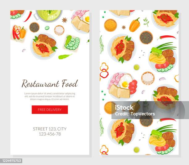 Template Halaman Arahan Makanan Restoran Pemesanan Online Makanan Lezat