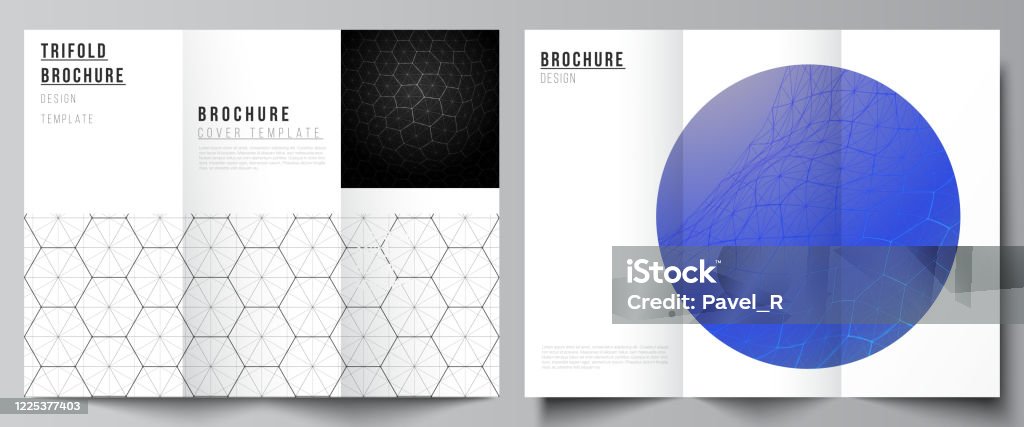 Tata Letak Vektor Template Desain Sampul Kreatif Untuk Brosur Atau