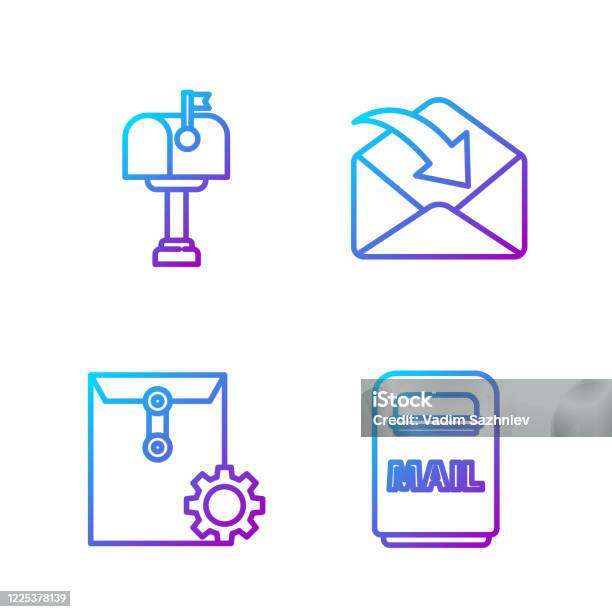 Atur Kotak Email Baris Pengaturan Amplop Kotak Email Dan Amplop Ikon