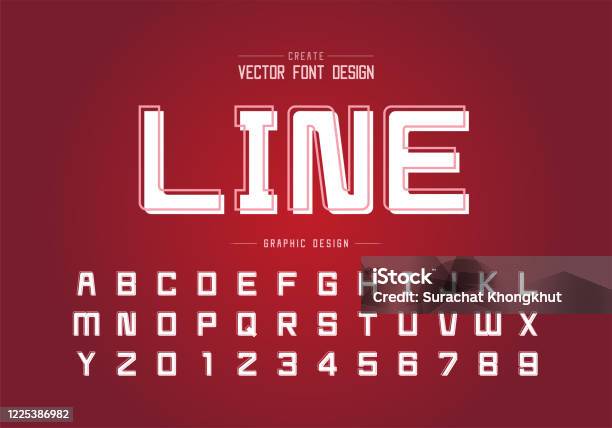 Font Garis Dengan Bayangan Putih Dan Vektor Alfabet Huruf Tipografi ... Font Garis Dengan Bayangan Putih Dan Vektor Alfabet Huruf Tipografi ...