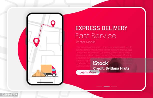 Pengiriman Ekspres Layanan Cepat Layar Kosong Smartphone Desain Modern ... Pengiriman Ekspres Layanan Cepat Layar Kosong Smartphone Desain Modern ...