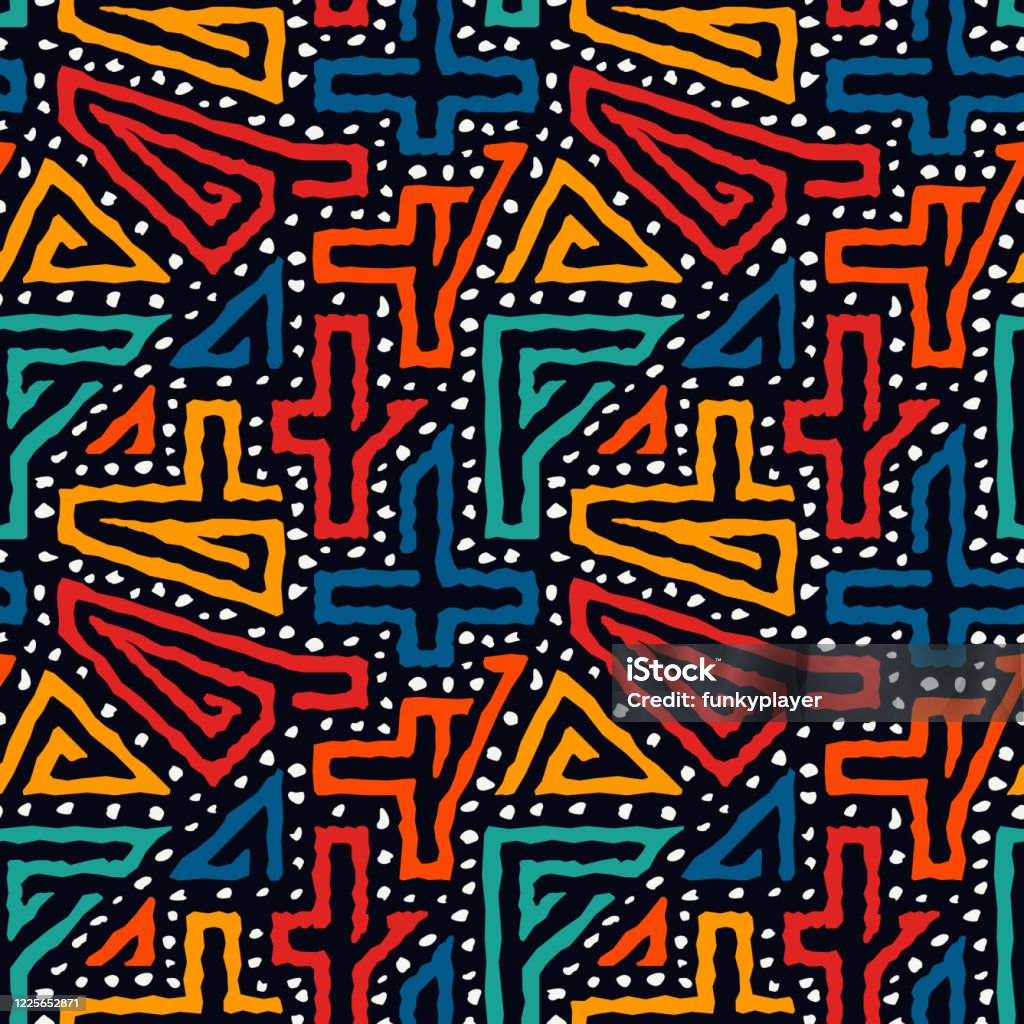 Pola Mulus Modern Yang Cerah Cetak Permukaan Tekstur Campuran Geometris ... Pola Mulus Modern Yang Cerah Cetak Permukaan Tekstur Campuran Geometris ...