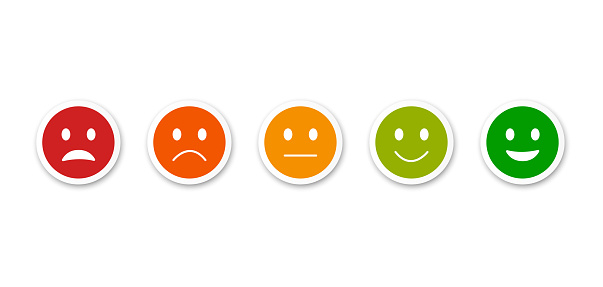Set Emoticons Slecht En Goed Humeur Feedback Smiley Vectorpictogrammen ... Set Emoticons Slecht En Goed Humeur Feedback Smiley Vectorpictogrammen ...