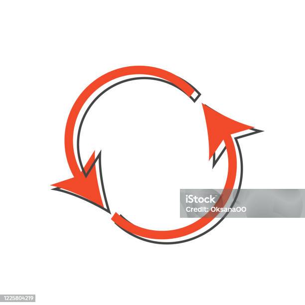 Icône Circulant Réinitialisez Le Bouton Rechargez Sur Le Style De ... Icône Circulant Réinitialisez Le Bouton Rechargez Sur Le Style De ...