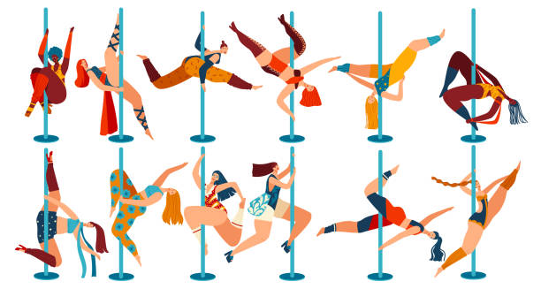 710 Pole Dance Ilustraciones De Stock Gráficos Vectoriales Libres De Derechos Y Clip Art Istock