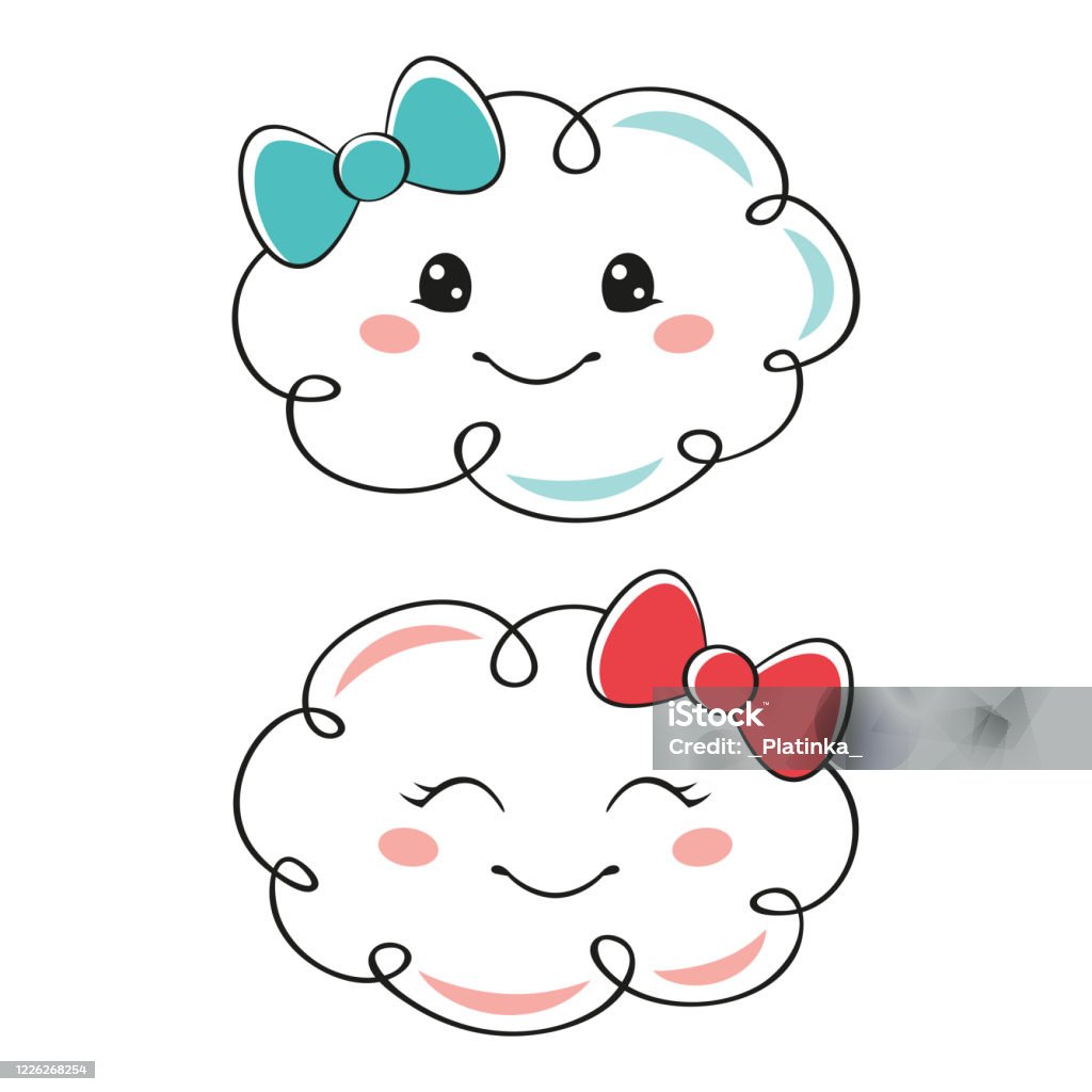 Awan Kartun Lucu Ilustrasi Stok Unduh Gambar Sekarang Awan Langit Hasil Cetakan