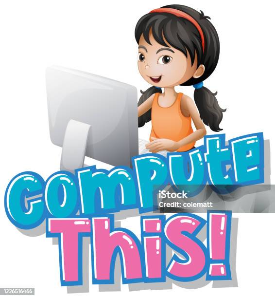 Desain Font Untuk Kata Menghitung Ini Dengan Gadis Yang Bekerja Di ... Desain Font Untuk Kata Menghitung Ini Dengan Gadis Yang Bekerja Di ...