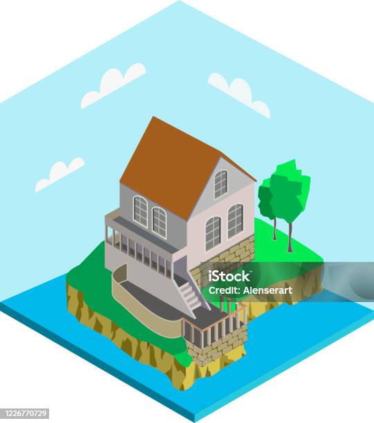 Ikon Isometrik Vektor Atau Elemen Infografis Yang Mewakili Rumah ... Ikon Isometrik Vektor Atau Elemen Infografis Yang Mewakili Rumah ...