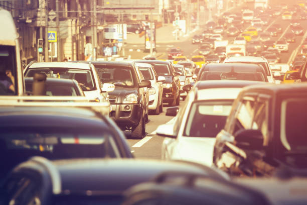 Free Stock Photo of Bustling City Street Jammed With Traffic | Download ...