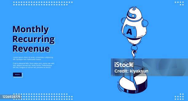 Monthly Recurring Revenue Isometric Landing Page Stock Illustration ... Monthly Recurring Revenue Isometric Landing Page Stock Illustration ...