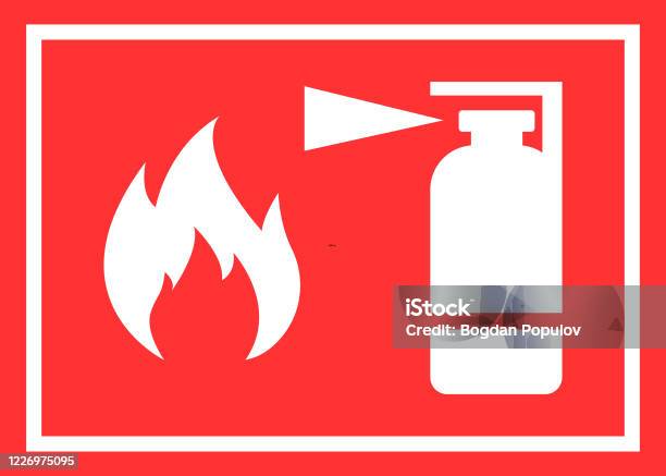 Bannière Rouge De Vecteur De Sécuritéincendie Signez La Lutte Contre