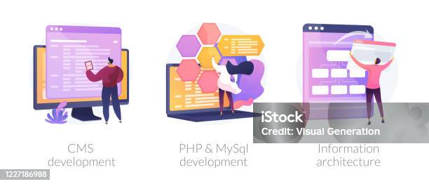 Backend Development Vector Concept Metaphors Stock Illustration ... Backend Development Vector Concept Metaphors Stock Illustration ...