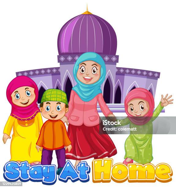 Desain Font Untuk Katakata Tinggal Di Rumah Dengan Anggota Keluarga ... Desain Font Untuk Katakata Tinggal Di Rumah Dengan Anggota Keluarga ...