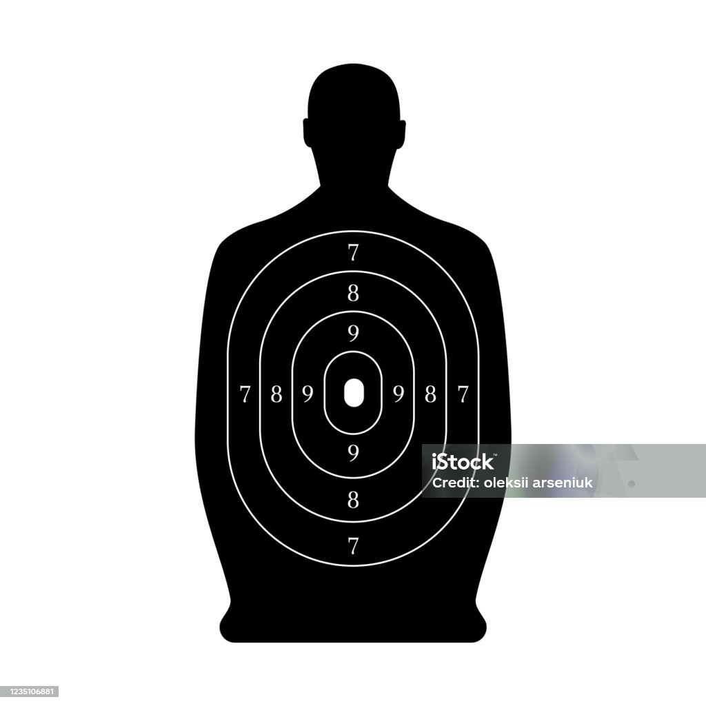 Cible De Tir En Forme Dhomme Pour La Pratique Sur Une Gamme De Fusil
