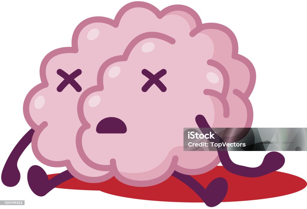 Dead Brain Funny Human Nervous System Organo Cartone Animato ... Dead Brain Funny Human Nervous System Organo Cartone Animato ...