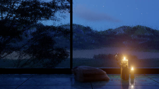 Free Stock Photo of Night View of Trees Through Window | Download Free ...