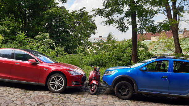 Free Stock Photo of Two Cars Parked on the Street | Download Free ...