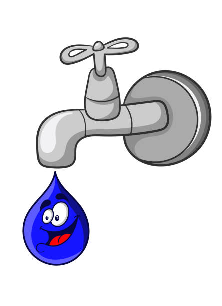 Comic Tropfender Wasserhahn Illustrationen Und Vektorgrafiken Istock