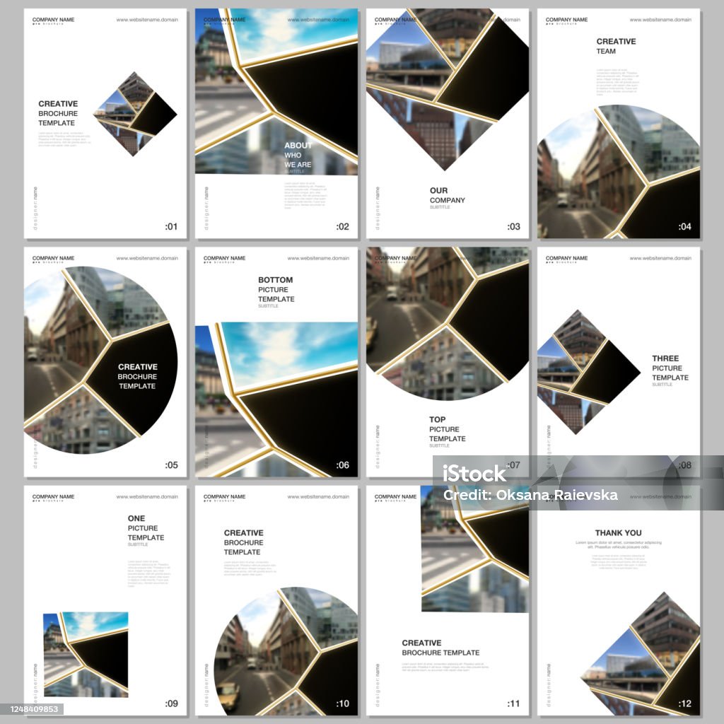 Il Layout Della Brochure A4 Di Copertine Modelli Di Design Per