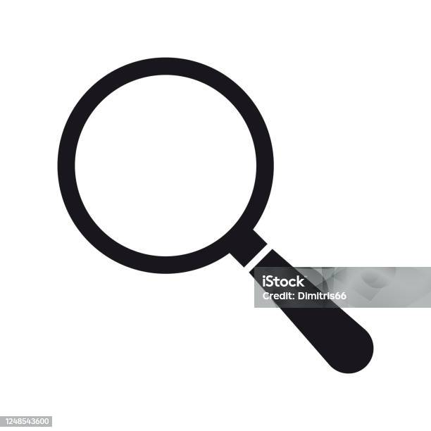 Rechercher Le Symbole De Licône De Loupe Vecteurs Libres De Droits Et