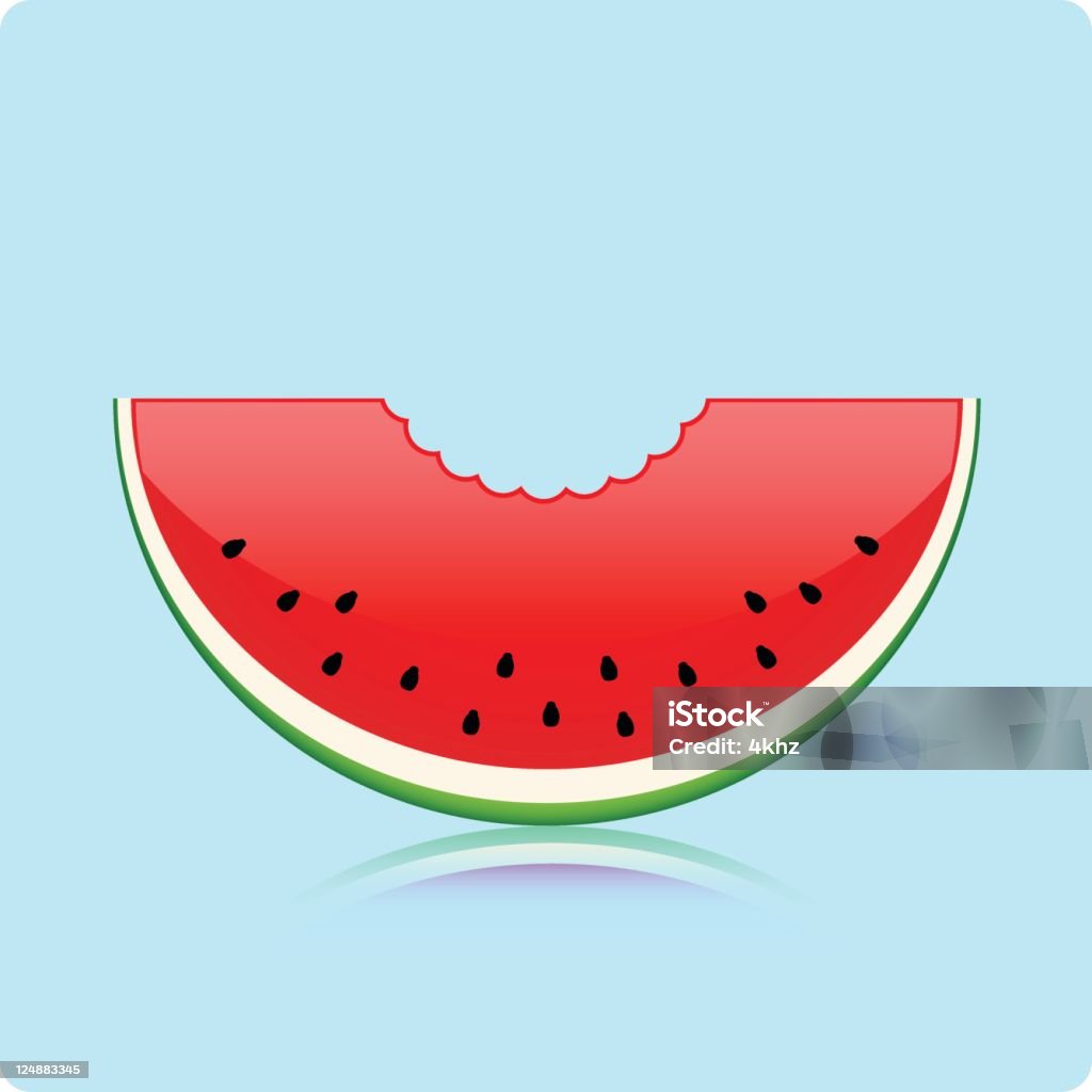Potongan Semangka Yang Digigit Sederhana Ilustrasi Stok Unduh Gambar Sekarang Sudah Dimakan