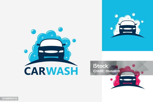 Car Wash Template Design Vector Lambang Konsep Desain Simbol Kreatif