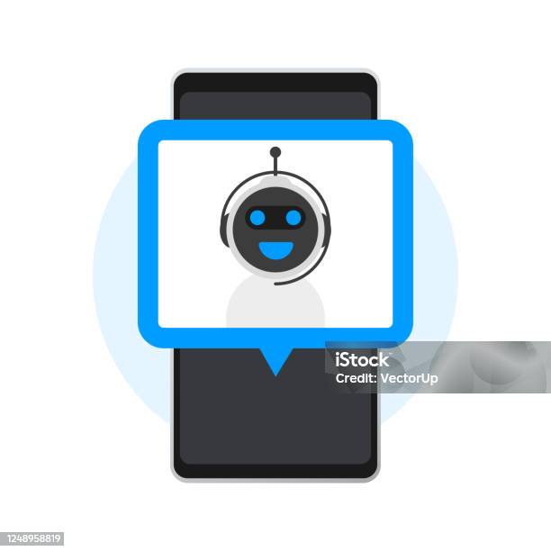 Konsep Ikon Chatbot Bot Obrolan Atau Chatterbot Robot Bantuan Virtual ... Konsep Ikon Chatbot Bot Obrolan Atau Chatterbot Robot Bantuan Virtual ...