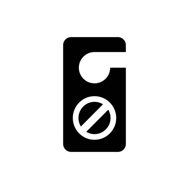120 Do Not Disturb Door Hangers Stock Illustrations Royalty Free