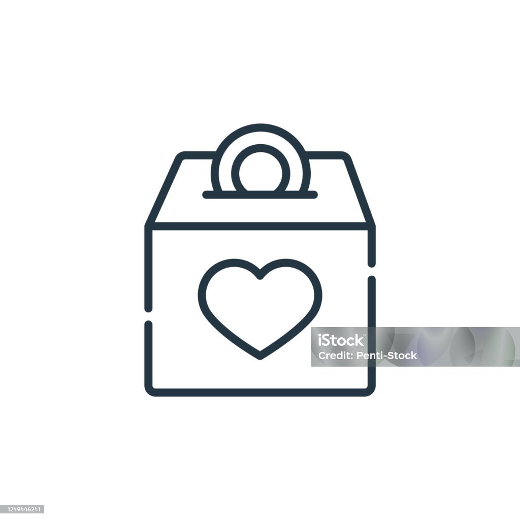 Icône Vectorielle De Boîte Dargent Money Box Trait Modifiable Symbole