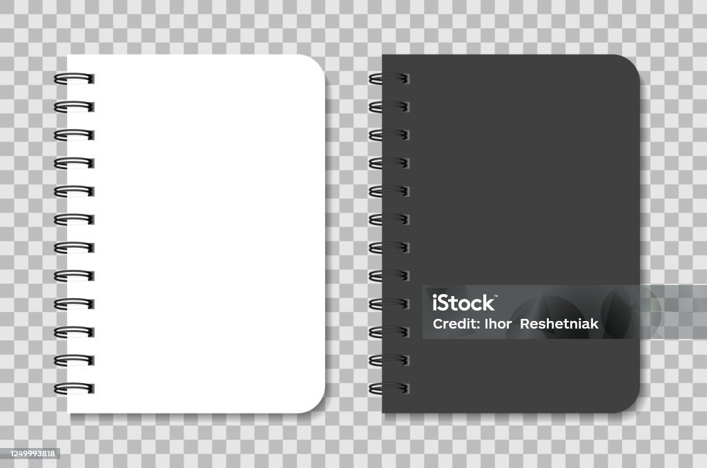 Mockup Notebook Dengan Spiral Notepad Hitam Dan Putih Buku Harian ... Mockup Notebook Dengan Spiral Notepad Hitam Dan Putih Buku Harian ...
