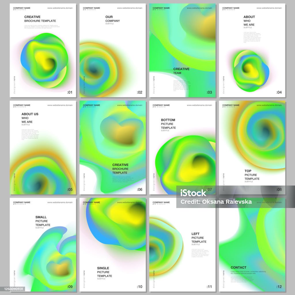 A4 Brochure Layout Di Copertine Modelli Di Design Per Volantino