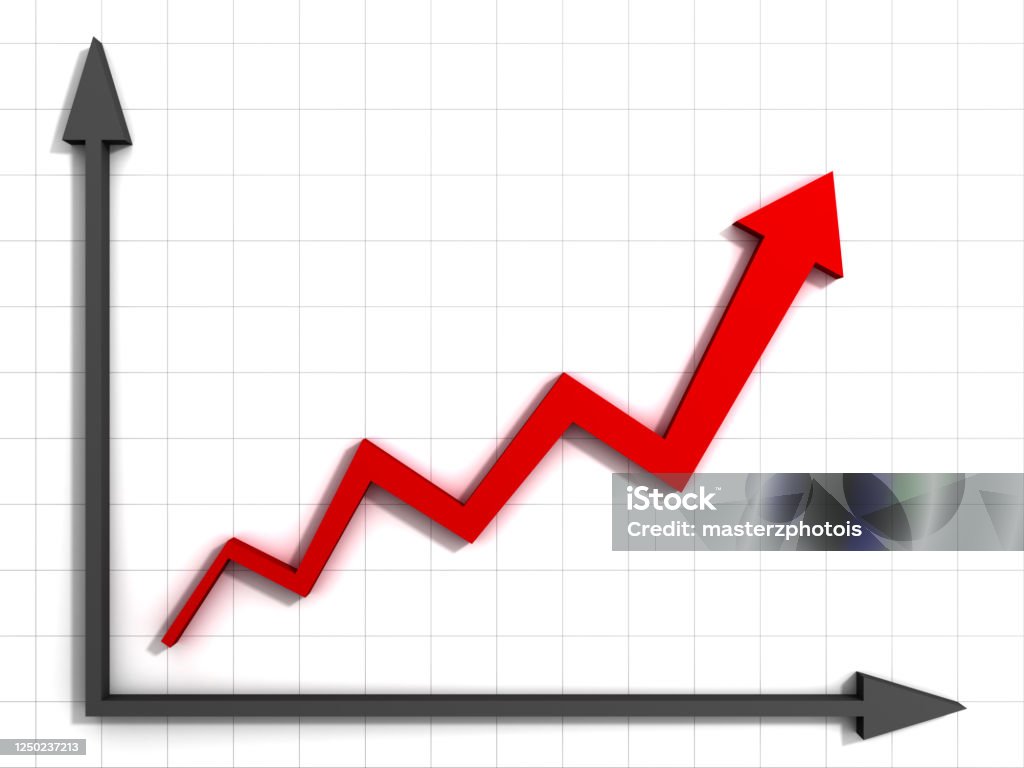 Red Arrow Moving Up Over Graph Paper Stock Photo - Download Image Now ... Red Arrow Moving Up Over Graph Paper Stock Photo - Download Image Now ...