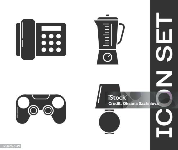Atur Lampu Tabel Telepon Gamepad Dan Ikon Blender Vektor Ilustrasi Stok ... Atur Lampu Tabel Telepon Gamepad Dan Ikon Blender Vektor Ilustrasi Stok ...